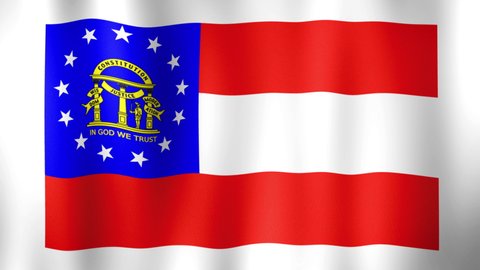 4k National Animated Sign Georgia Animated Stock Footage Video (100% ...