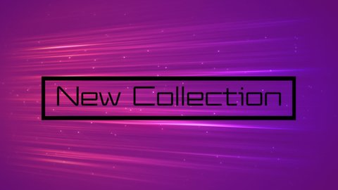 Animation New Collection Text Lines On Stock Footage Video (100% ...