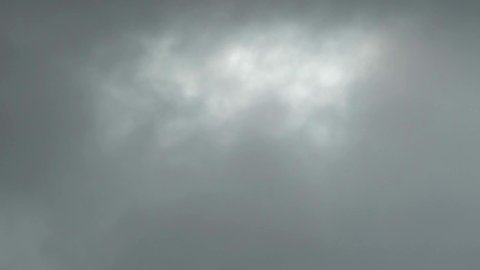 Gray Rainy Sky Clouds Flying Windy Stock Footage Video (100% Royalty ...