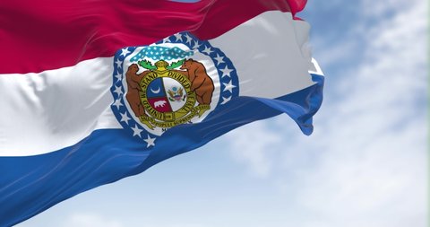 Us State Flag Missouri Waving Wind Stock Footage Video (100% Royalty-free) 1094065651 | Shutterstock