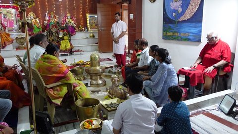 Tirupati India 19th August 2022 Panditji Stock Footage Video (100% ...