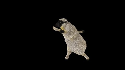 Sheep Dancing Animal 3d Rendering Animation Stock Footage Video (100% ...