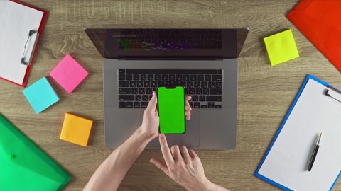 Coder Showing Programming Courses Green Screen Stock Footage Video (100 ...