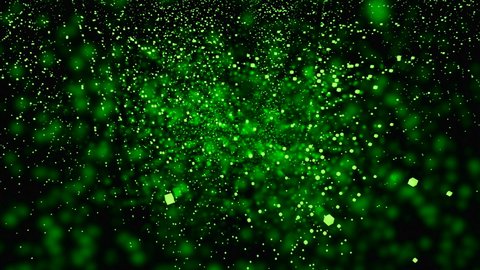 Green Dark Background Designbright Green Particles Stock Footage Video ...