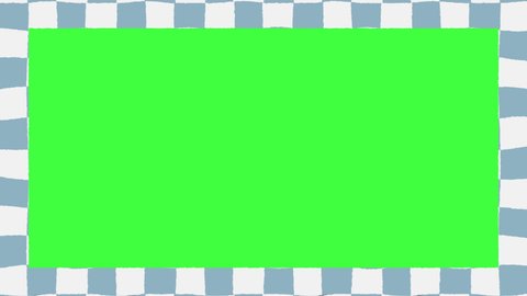 Wavy Blue Checkers Green Screen Animated Stock Footage Video (100% ...