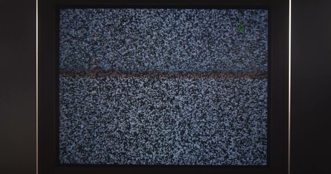 Old Analog Tv Screen Broadcasting White Stock Footage Video (100% ...