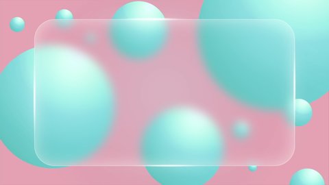 Glassmorphism Trendy Rounded Rectangle Shape Motion Stock Footage Video ...