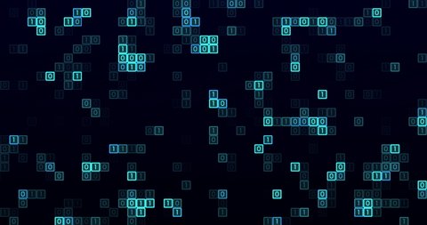 Blue Digital Squares That Have Letter Stock Footage Video (100% Royalty ...