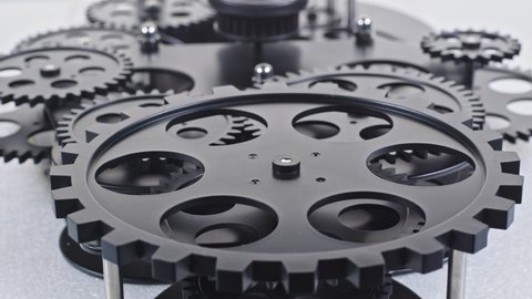 Moving Cogs Wheel Gears Footage Stock Footage Video (100% Royalty-free ...