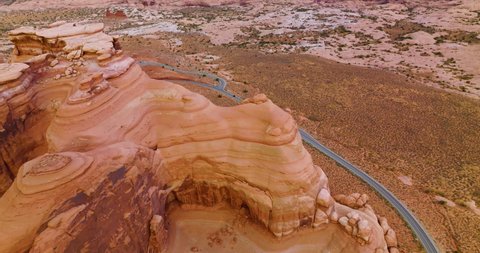 Rounded Smooth Rocks Canyons National Arches Stock Footage Video (100% ...