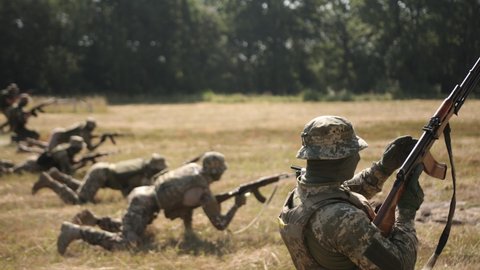 Military Special Forces Unit Attacks Enemy Stock Footage Video (100% ...