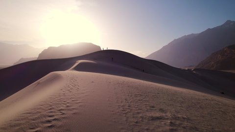 Aerial Landscape Sarfaranga Cold Desert Skardu Stock Footage Video (100 ...