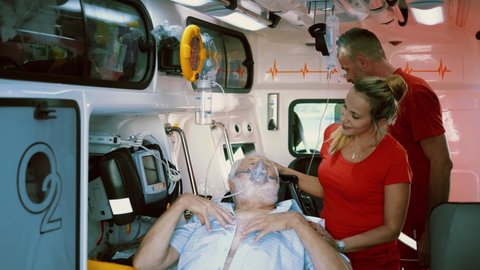 Successful Patient Rescue Using Oxygen Concentrator Stock Footage Video ...