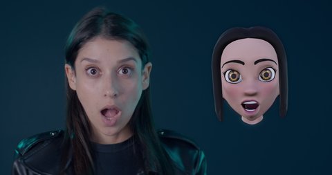 Metaverse 3d Emoji Avatar Mimics Facial: วิดีโอสต็อก (ปลอดค่าลิขสิทธิ์ ...