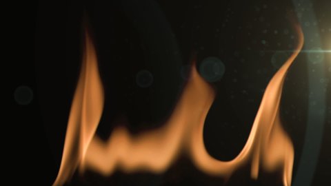 Animation Flames Burning Slow Motion Glowing Stock Footage Video (100% ...