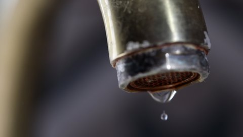 Water Dripping Faucet Drop Water Drips Stock Footage Video (100% ...