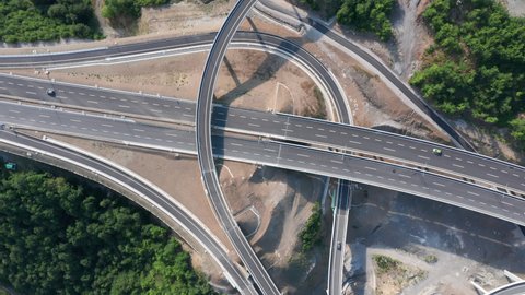 Highway Interchange Off Ramp On New Stock Footage Video (100% Royalty ...
