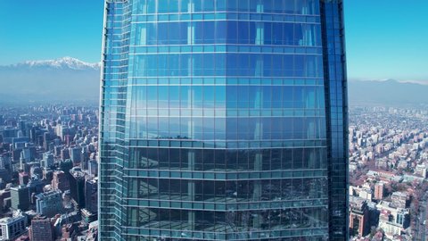 Santiago Chile Costanera Sky Skyscraper Santiago Stock Footage Video ...