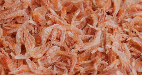 Dried Sergestid Prawn Traditional Chinese Cuisine Stock Footage Video ...