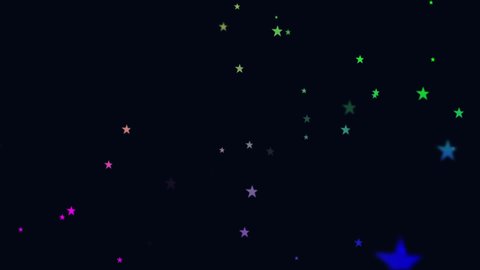 Animation Multiple Glowing Stars Light Trails Stock Footage Video (100% ...