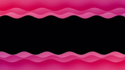 Pink Wavy Border Motion Background Copy Stock Footage Video (100% ...