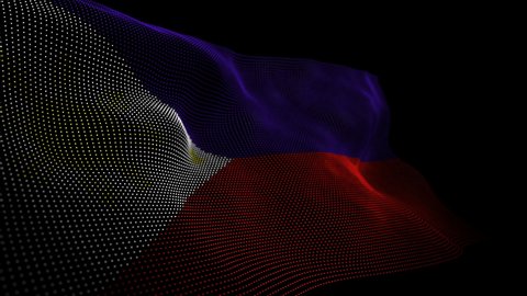 Seamless Looping Animated Digital Flag Philippines Stock Footage Video ...