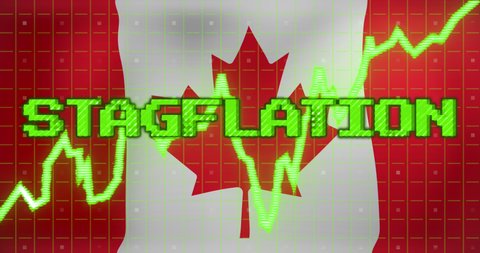 Animation Data Processing Stagflation Text Over Stock Footage Video (100% Royalty-free ...