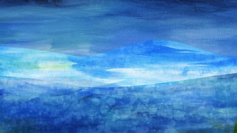 Animated Background Loop Tranquil Flow Blue Stock Footage Video (100% ...