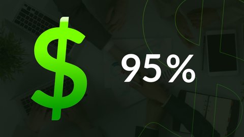 Animated Background Financial Infographics Stock Footage Video (100% ...