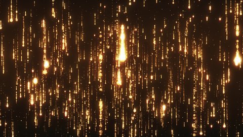 Beautiful Luxury Golden Light Magical Particles Stock Footage Video ...