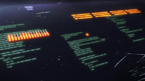 Technical Boot Screen Hi Tech Loading Stock Footage Video (100% Royalty ...