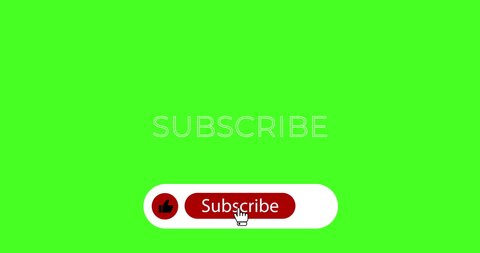 712 Subscribe Like Green Screen Stock Video Footage - 4K and HD Video ...