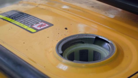 Fuel Poured Into Fuel Tank Yellow Stock Footage Video (100% Royalty ...