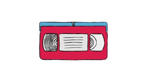 Different Colors Vhs Video Cassette Tapes Stock Footage Video (100% ...