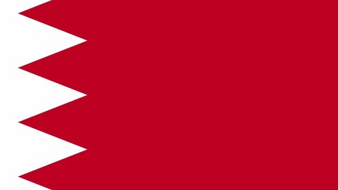 Flag Kingdom Bahrain Moving Sideways Slow Stock Footage Video (100% ...