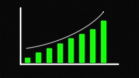 Business Growth Infographic Animation Business Graph Stock Footage ...
