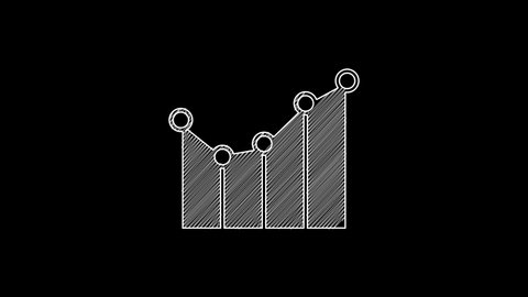 White Line Graph Schedule Chart Diagram Stock Footage Video (100% ...