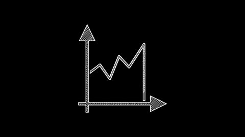 White Line Graph Schedule Chart Diagram Stock Footage Video (100% ...