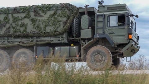 British Army Man Hx58 6x6 Heavy Stock Footage Video (100% Royalty-free ...