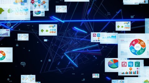 Electronic Document Concept Electronic Application Data Stock Footage ...