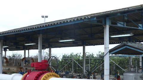 City Gas Station Cgs Overview Stock Footage Video (100% Royalty-free ...