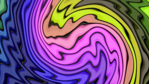 Animated Twirl Liquid Color Glossy Background Stock Footage Video (100% ...