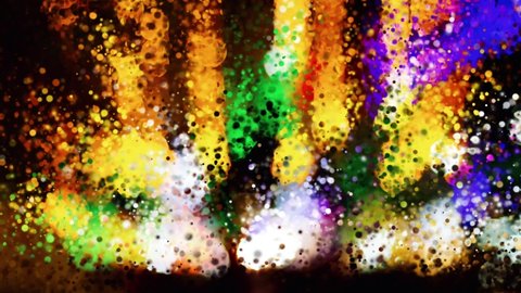 Abstract Colorful Oil Painting Drops Falling Stock Footage Video (100% ...
