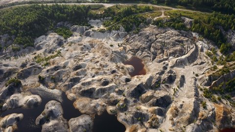 Frame Ural Mars Birdseye View Stone Stock Footage Video (100% Royalty ...