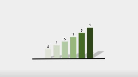 Animated Curve Increased Growth Indicated By Stock Footage Video (100% ...