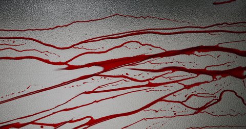 Blood Dripping Down On Frosted Glass Stock Footage Video (100% Royalty ...