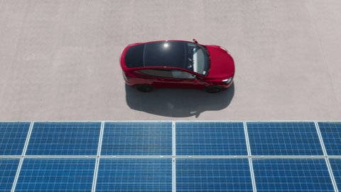 4k Electric Zero Pollution Car On Stock Footage Video (100% Royalty ...