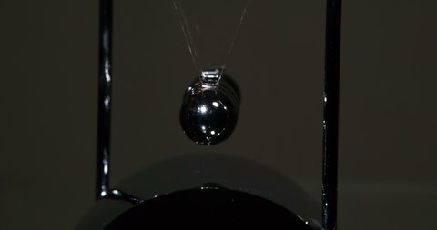 Old Newtonian Pendulum Loop Steel Shiny Stock Footage Video (100% ...