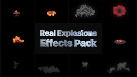 Real Explosions Effects 1 Motion Graphics Stock Footage Video (100% ...