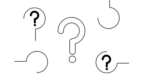 Simple Big Question Mark Hand Drawing Stock Footage Video (100% Royalty ...